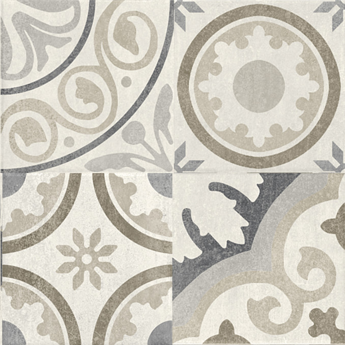 ALPHA decor marron 45x45 BG1 2 (P) - Aqua Casa