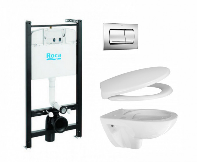 ROCA SET - Roca ugradni vodokotlić + Roca hrom taster+ Inker konozolna ...